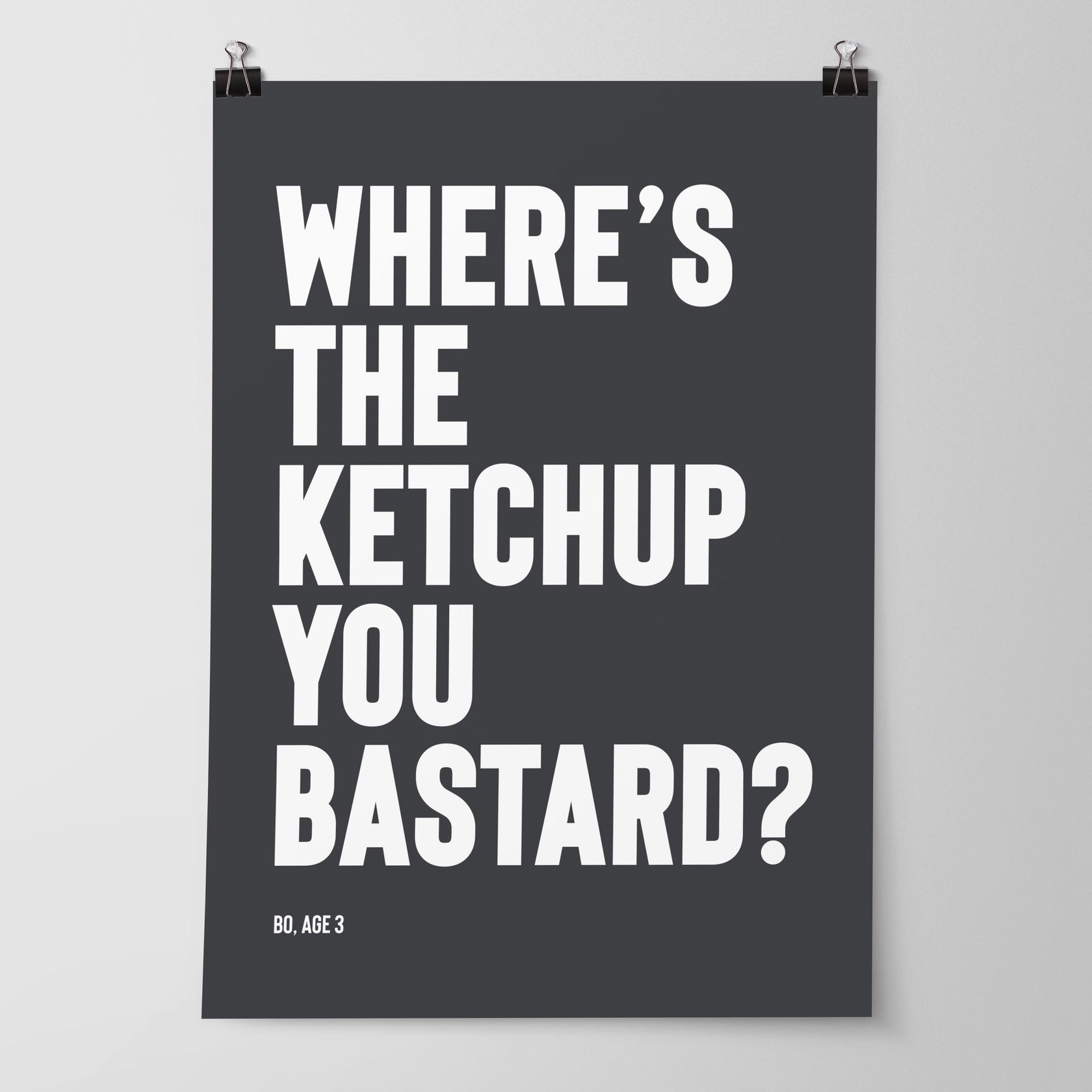 Your Type Of Print – burnt peach.