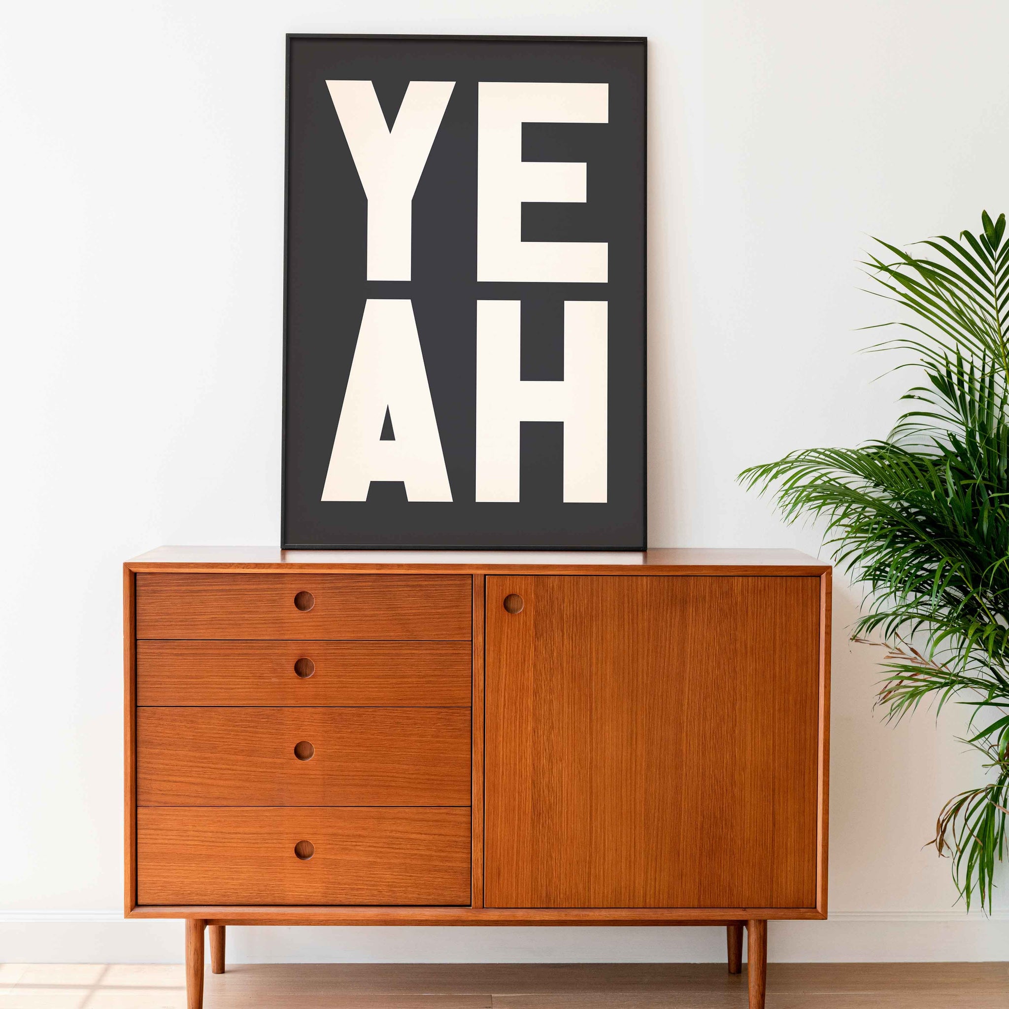 YEAH - Wall Art Print – burnt peach.